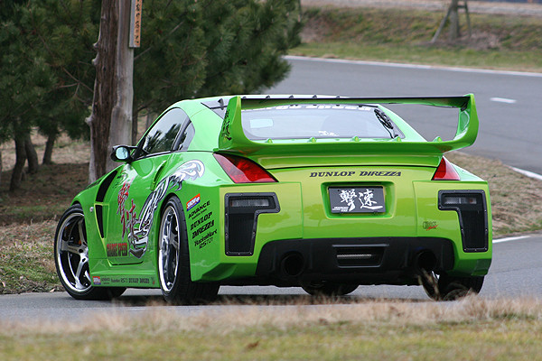 CS722GTRW - Charge Speed 2003-2008 Nissan 350Z GT FRP Center Rear Wing