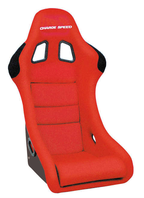 HF02 - Charge Speed Bucket Racing Seat Shark Type FRP Red