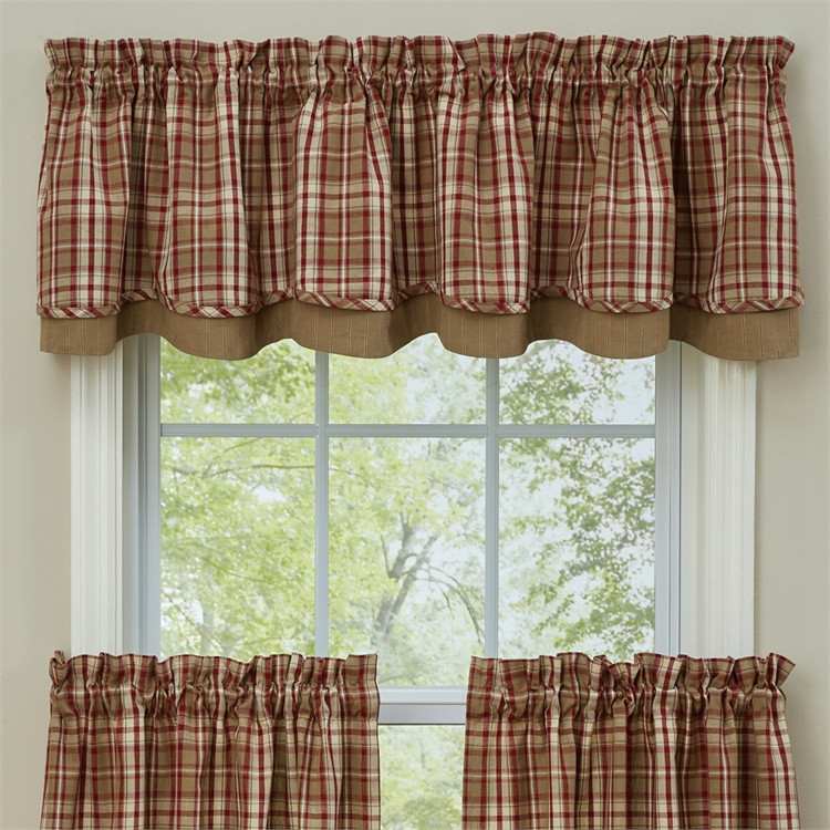 315-472XK - STURBRIDGE HEART EMBROIDERED LINED POINT VALANCE - Jake's ...