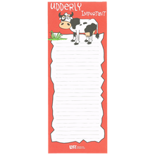 UDDERLY IMPORTANT NOTEPAD | Jake's Country Trading Post