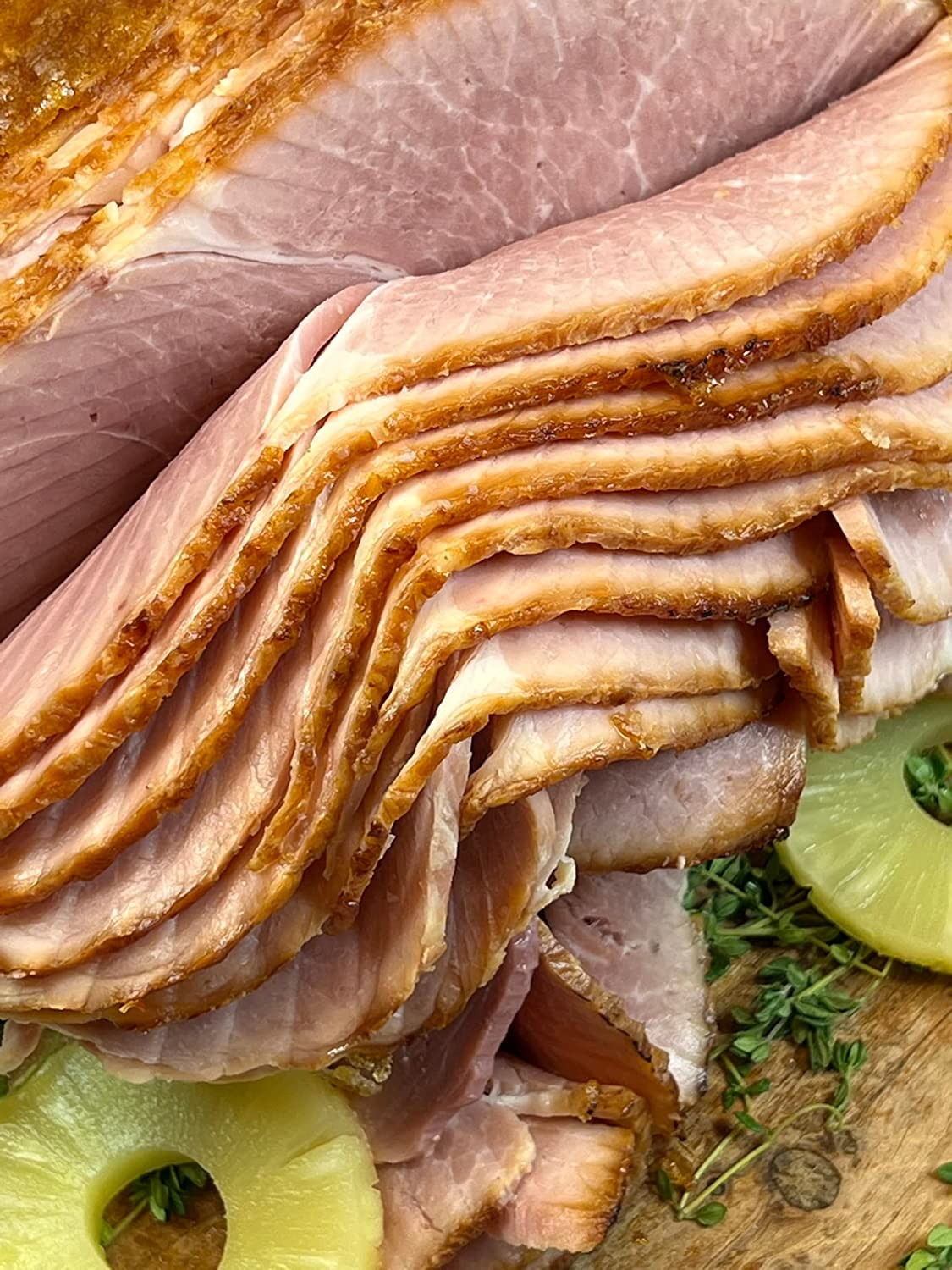 Honey Glazed Spiral Sliced Holiday Ham - 8.5 - 9.5 pounds -Serves 16 - 18.