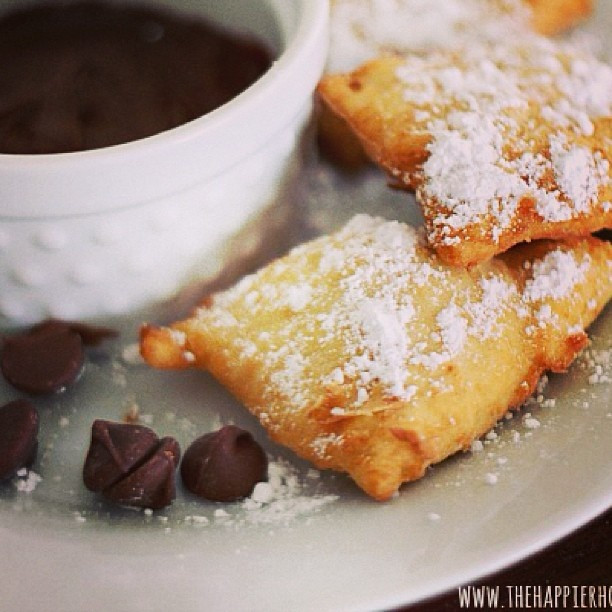 Beignets with Chocolate Sauce - (Free Recipe below)