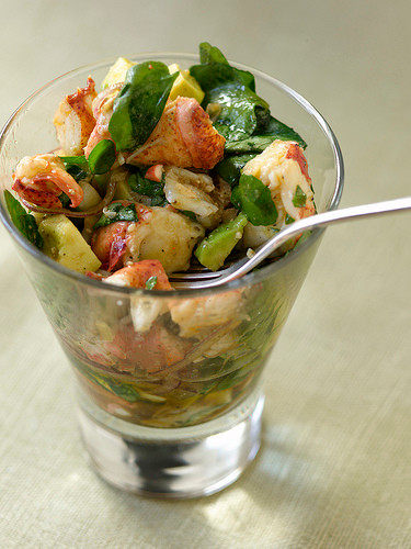 Lobster Avocado Salad Cocktail - (Free Recipe below)
