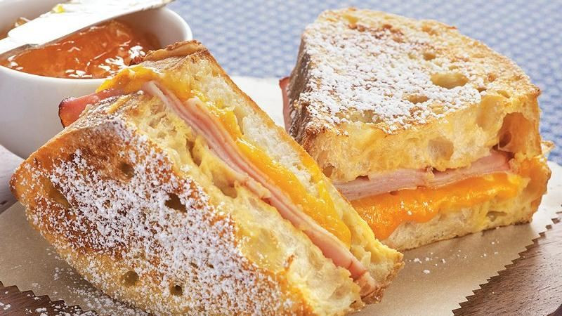 Ham and Cheese French Toast Sandwich - (Free Recipe below)