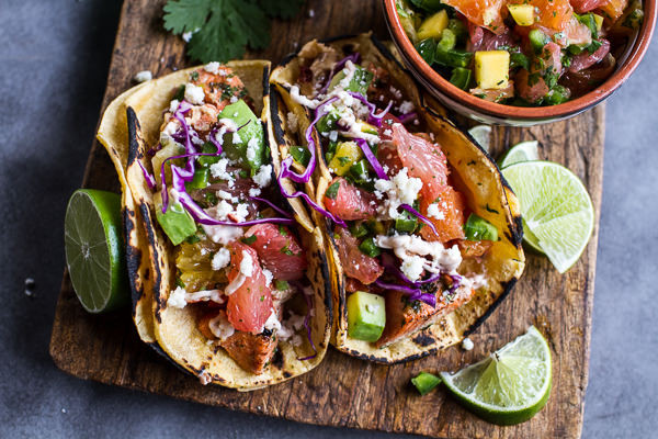 Cuban Fish Tacos with Citrus Mango Slaw + Chipotle Lime Crema - (Free ...