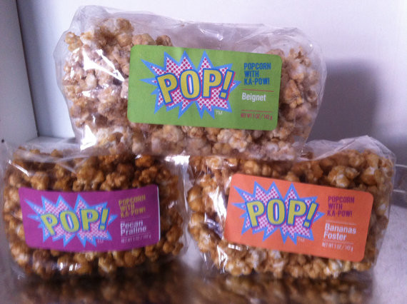 Gourmet Popcorn Caramel Corn Holy Trinity Beignet Bananas Foster Pecan ...