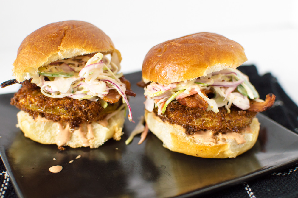 FRIED GREEN TOMATO SLIDERS
