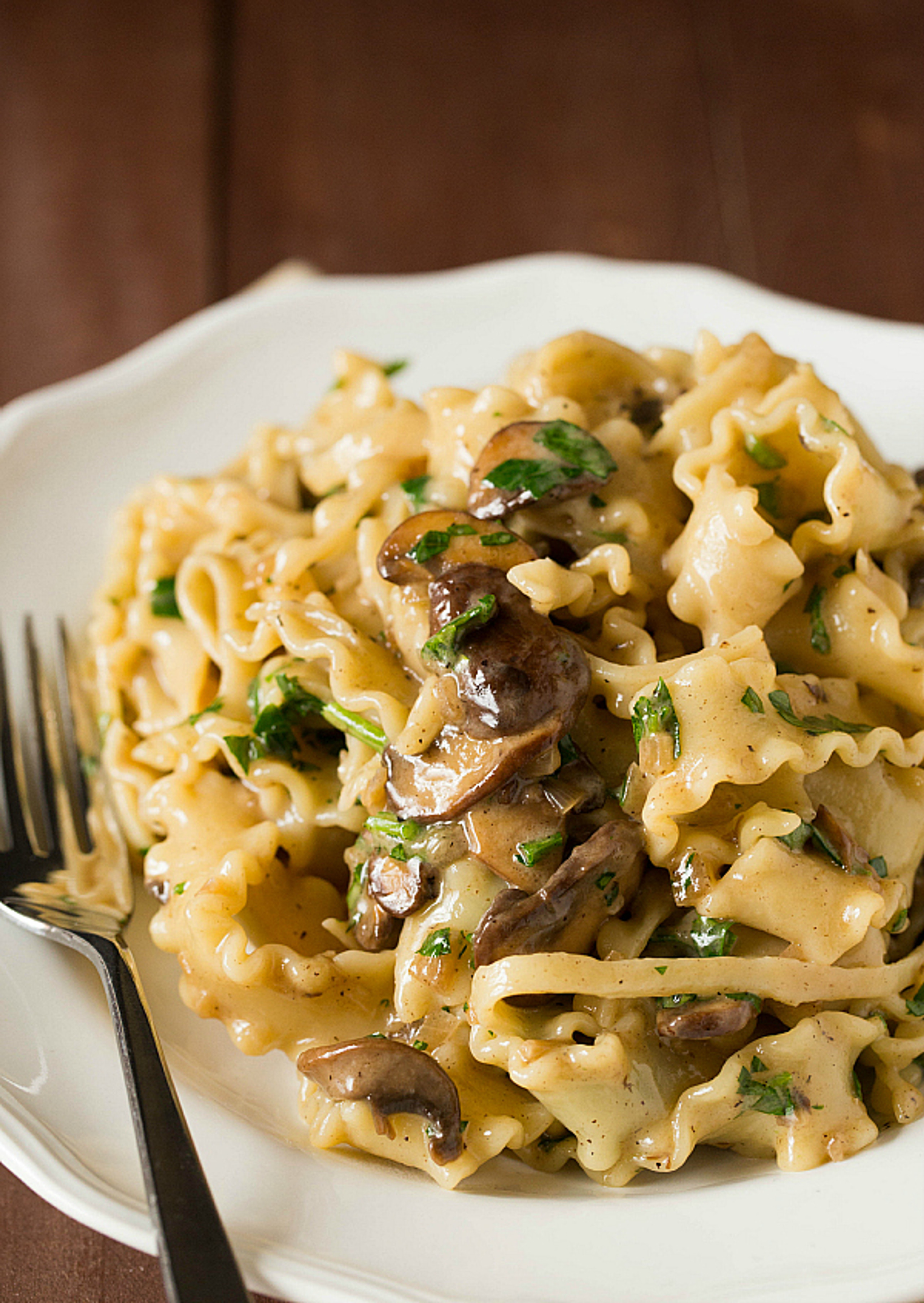 Creamy Bacon, Mushroom Chicken Pasta