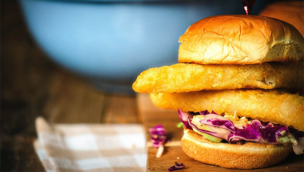 Pub Style Cod Sliders with Red Slaw - (Free Recipe below)