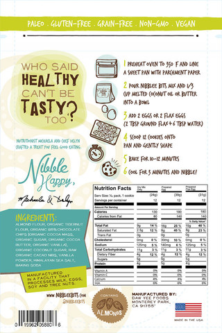 4 Bags of Nibblee Bits - Paleo, Gluten-Free, Grain-Free, Non-GMO, Vegan ...