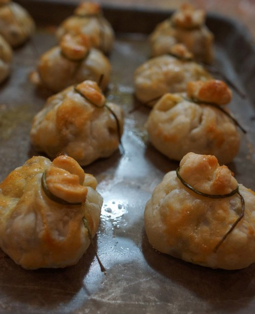 Beggars Purses with Goat Cheese and Cranberries - (Free Recipe below)
