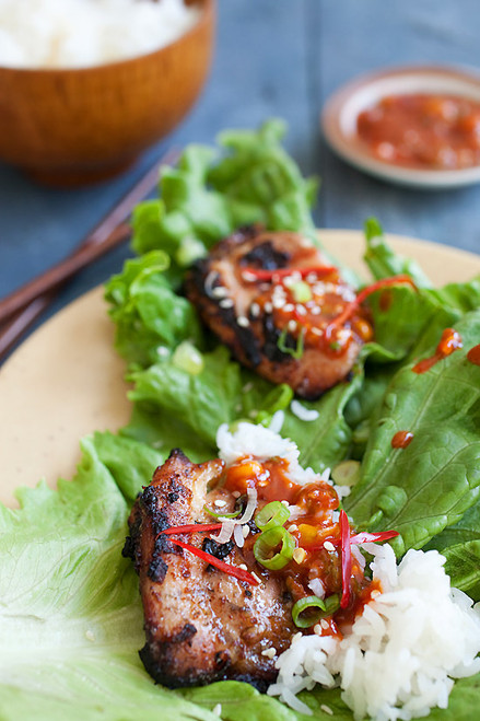 Korean B.B.Q. Chicken (Dak Gogi) - (Free Recipe below)