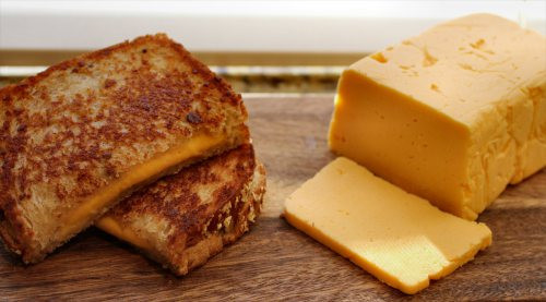Homemade American Cheese Grilled Cheese Sandwich - (Free Recipe below)