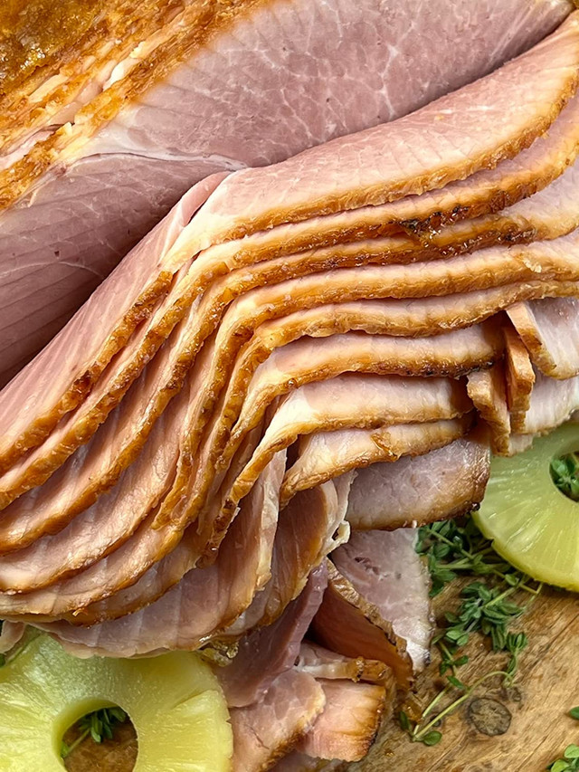 Honey Glazed Spiral Sliced Holiday Ham - 8.5 - 9.5 pounds -Serves 16 - 18.