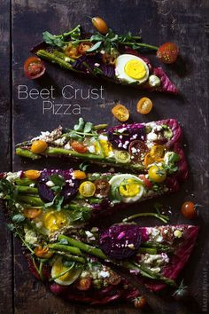 BEET CRUST PIZZA WITH GOAT CHEESE and HEIRLOOM TOMATOES w/ PESTO ...