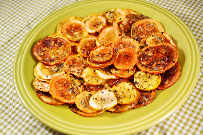 Oven Baked Squash Chips - (Free Recipe below)