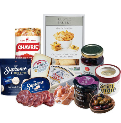 Ultimate Box, Cheese Platter with 6 Gourmet Cheeses and 6 ...
