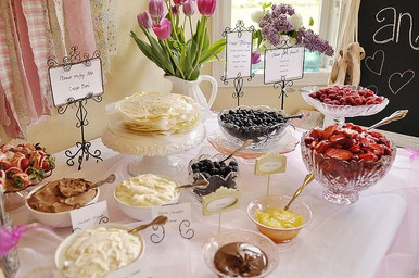 Crepe Bar Display