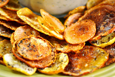 Oven Baked Squash Chips - (Free Recipe below)