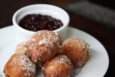 Lemon Ricotta Fritters with Fresh Berry Jam - (Free Recipe below)