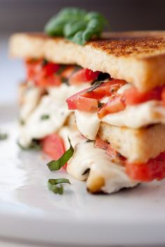 Caprese Grilled Cheese - (Free Recipe below)