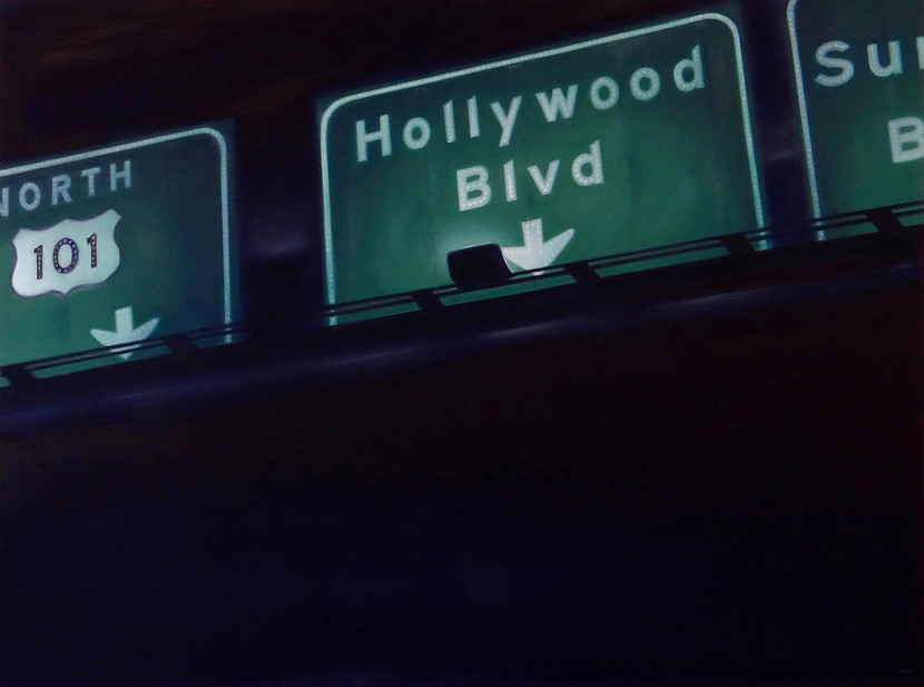 Hollywood Boulevard California Oil Painting Contemporary Art Eric Nash