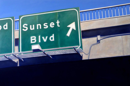 Sunset Boulevard California Oil Painting Contemporary Art Eric Nash