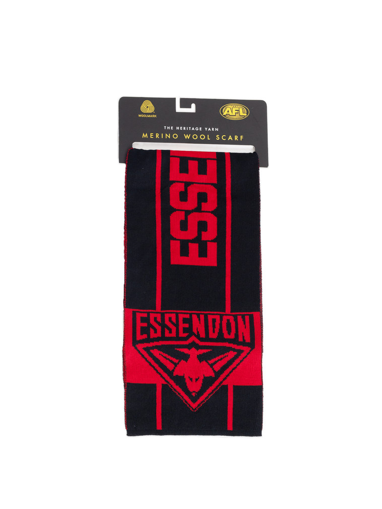 Essendon Merino Wool Team Scarf - MCG Shop