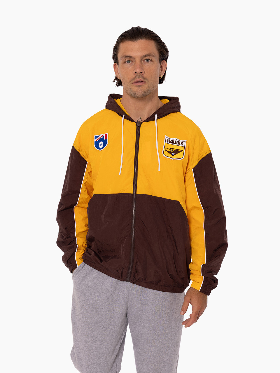 Hawthorn Throwback Logo Spray Jacket - MCG Shop