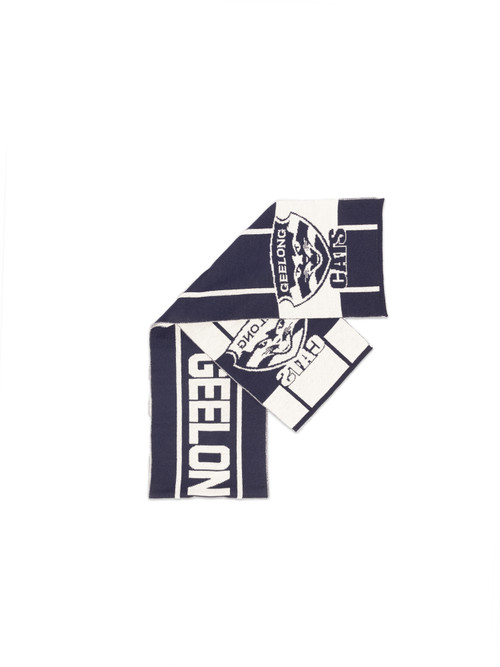 Geelong Cats Merino Wool Team Scarf - MCG Shop