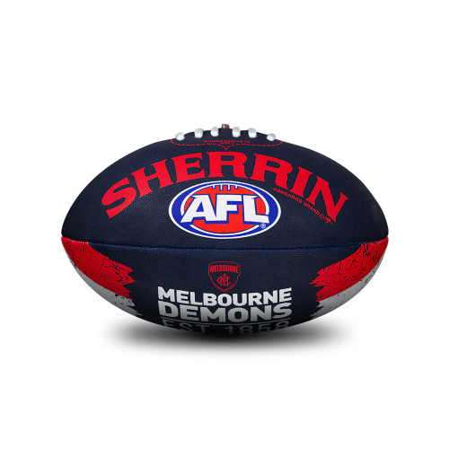 Melbourne Demons Synthetic Size 2 Team Song Football - MCG Shop