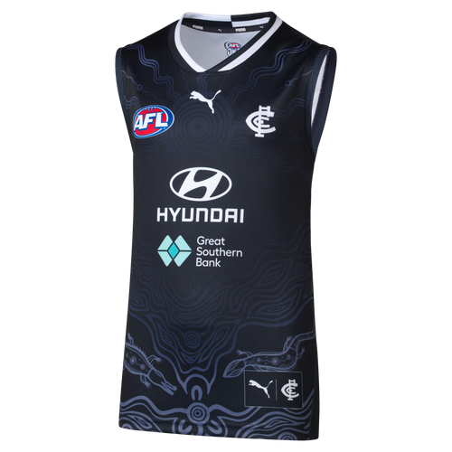 Carlton 2025 Puma Youth Training Guernsey - MCG Shop