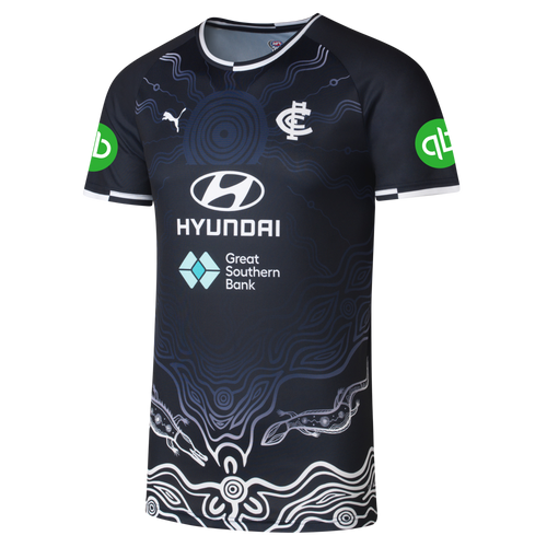 Carlton 2025 Puma Adults Training Tee - MCG Shop