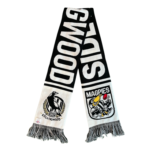 Collingwood Retro Mascot Scarf - MCG Shop
