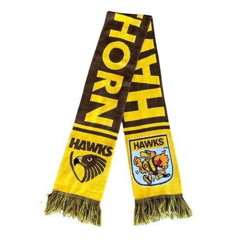 Hawthorn Retro Mascot Scarf - MCG Shop