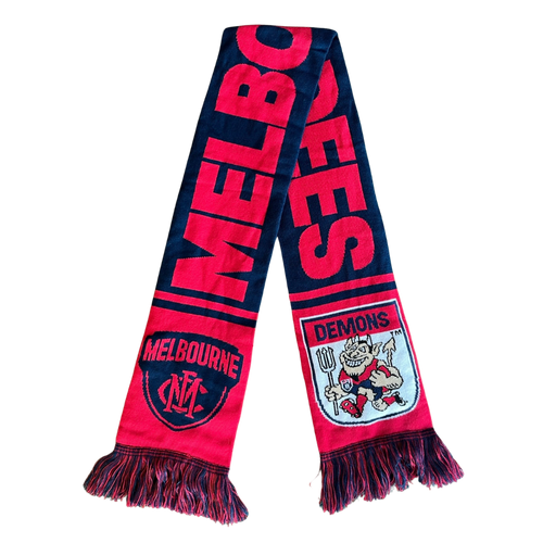Melbourne Demons Retro Mascot Scarf - MCG Shop