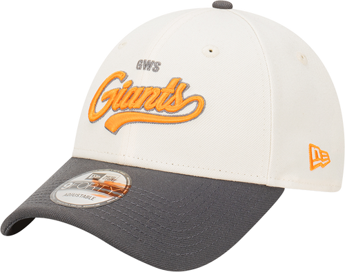 GWS Giants New Era 9FORTY 2-Tone Script Cap - MCG Shop
