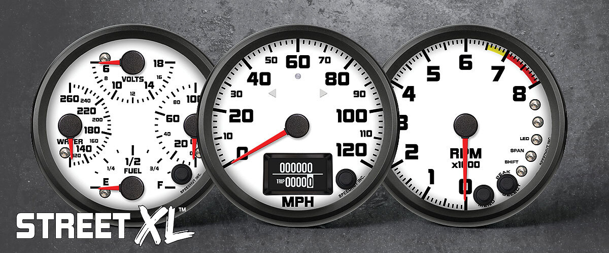 Performance Gauges with Bold, High-Visibility Fonts | Custom, Universal ...