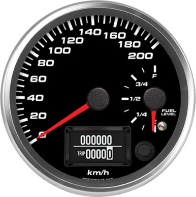 4" Dual Gauge - 200 km/h GPS speedometer / Fuel Level