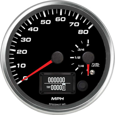 4-1/2" Dual Gauge - 80 mph GPS Speedometer / Fuel Level