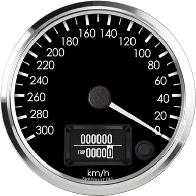 4" Cobra Speedometer 300 km/h programmable (Counter Clockwise)