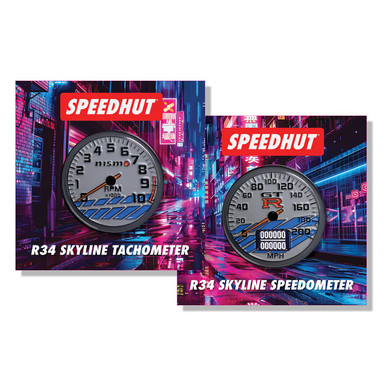 LIMITED EDITION Gauge Lapel Enamel Pin - Red/Blk ShiftLight Tach