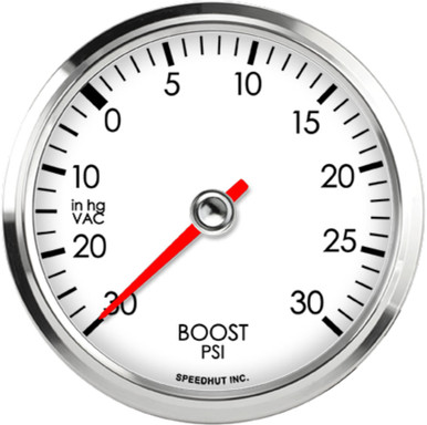 2-5/8" Classic Boost/Vac Gauge 30inhg-0-30 psi