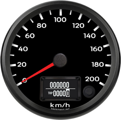 4" GPS Speedometer 200 km/h Metric