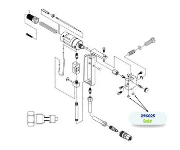 Graco 2 Pkg Cplg Blk Gasket Kit (296625)