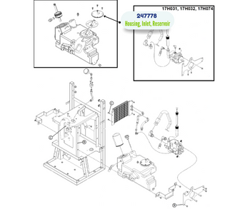 KIT, HOUSING, INLET, RESERVOIR - SprayPolyurethaneParts