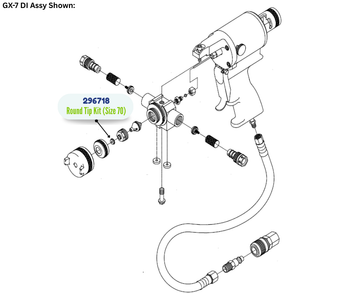 GRACO- ROUND TIP KIT, PKG/5 (296718)