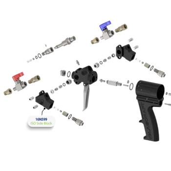 ISO Side Block for Graco Probler P2 Spray Gun