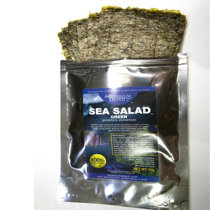 Dried Seaweed – 30g Fish Food | Reef-Safe Herbivore Blend – World View ...