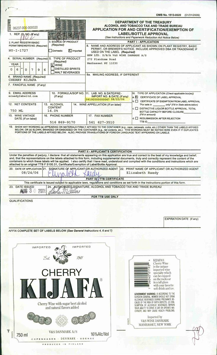 Cherry Kijafa - Haskell's Wine & Spirits